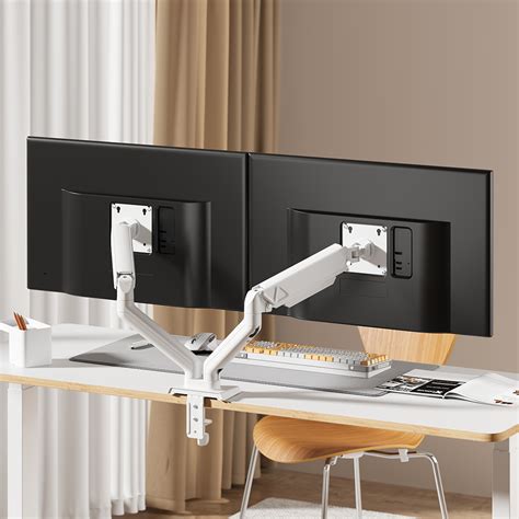 N112v 올화이트 싱글 책상 모니터암 브라켓 스탠드 모니터 거치대 엔산마운트