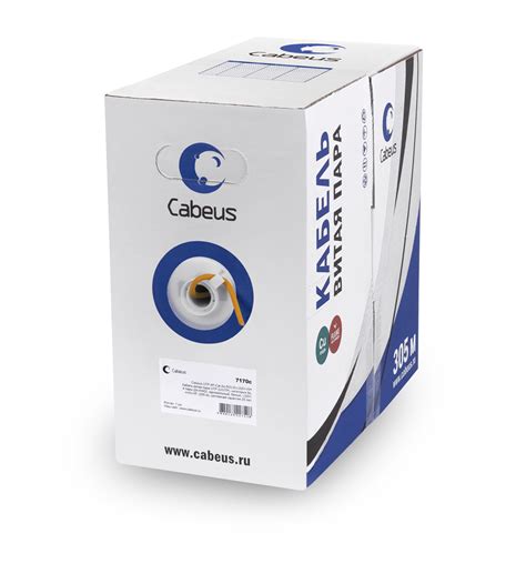 Cabeus UTP-4P-Cat.5e-SOLID-LSZH Кабель витая пара UTP (U/UTP ...