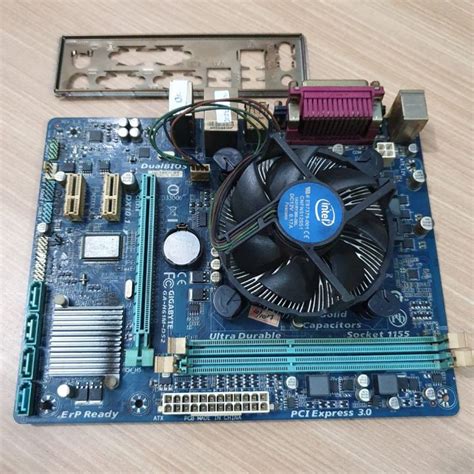 Paket Mobo H61 Gigabyte Core I3 3220 Fan Mainboard Lga 1155 H61 Gigabyte H61m Ds2 Lazada