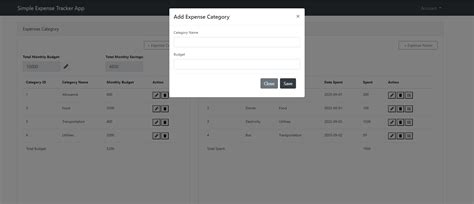 expense tracker app using php with source code sourcecodester
