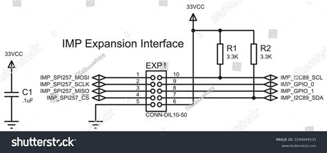 Vector Schematic Diagram Electrical Circuit Resistor Stock Vector Royalty Free 2244849535
