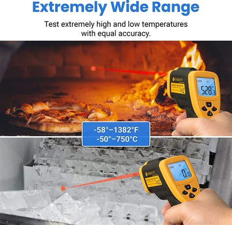 2704 Etekcity Infrared Thermometer Temperature Gun 58℉ To 1382℉ With