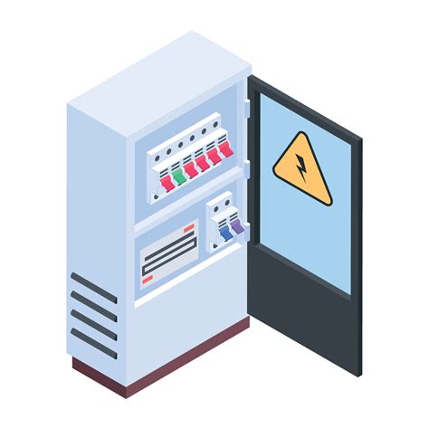 Isometric Icon Of Electric Panel 27290919 Vector Art At Vecteezy
