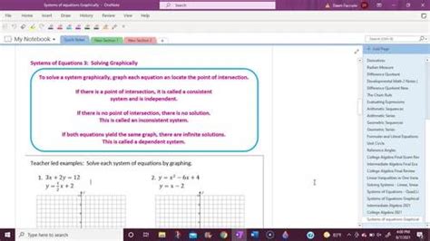 Systems Of Equations Solving Graphically Lesson Video Tpt