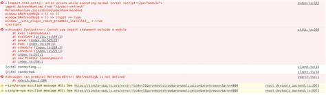 Import Html Entry Error Occurs While Executing Normal Script · Issue