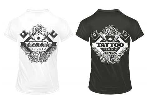 빈티지 문신 스튜디오 로고 무료 벡터