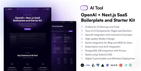 next js starter templates with authentication and more
