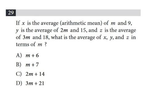 Statistics On Sat Math Strategies For Mean Median Mode