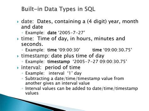 Advanced Sql Ppt Download