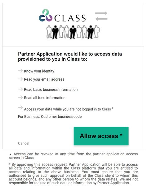 Authorising Partner Application Api Access Class Support