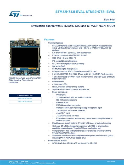 stm32h753i eval pdf