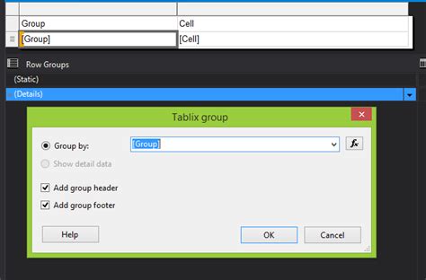 Visual Studio How To Remove Group Header Footer Stack Overflow