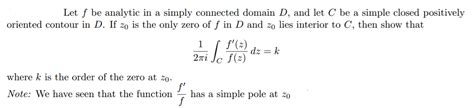 solved let f be analytic in a simply connected domain d and