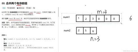 数据结构 合并两个有效数组数组合并算法 Csdn博客