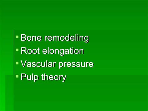 Eruption Theoryroot Elongation Theory Ppt