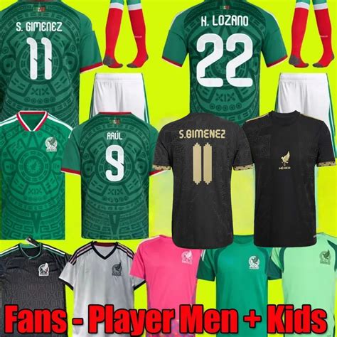 Green Mexico World Cup Home Away Full Soccer Kit With A Vega C
