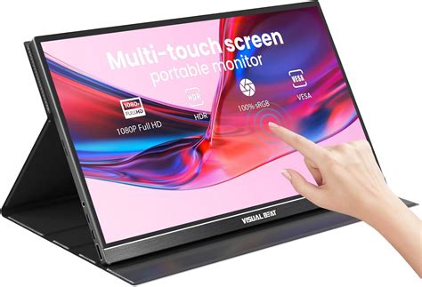 156” Portable Usb Type C Monitor Touchscreen 1080p Fhd Ips 10 Point Touch External Screen