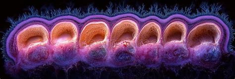 Patterned Textures Inspired By The Layered Organization Of The Cortex Neural Patterns Stock