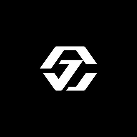 Premium Vector Letter Cj Monogram Bold Abstract Logo