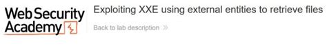 writeup exploiting xxe using external entities to retrieve files