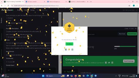 Excited To Share That Ive Earned A Gold Badge In Python On Hackerrank