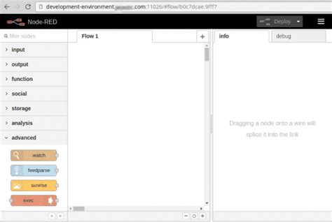 node red hosting in the cloud with a sample twitter feed parser
