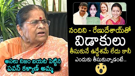Anjana Devi Reveals Reasons Behind Nandini And Renu Desai Divorce