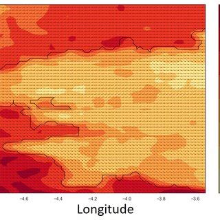 An Example Of Wind Map Restricted To The Study Area Acquired On The Download Scientific Diagram