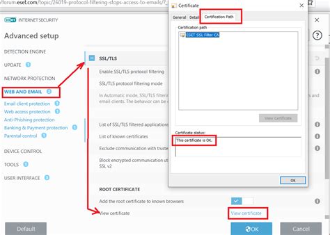 protocol filtering stops access to emails eset nod32 antivirus eset