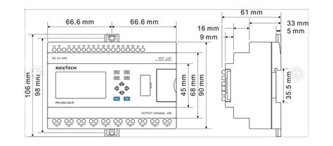PR DC DA R CPU Units Expandable With Keypad LCD CHYESIC