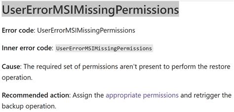 Permissions And Roles For Backup Vault Restore Of A Postgresql Flexible