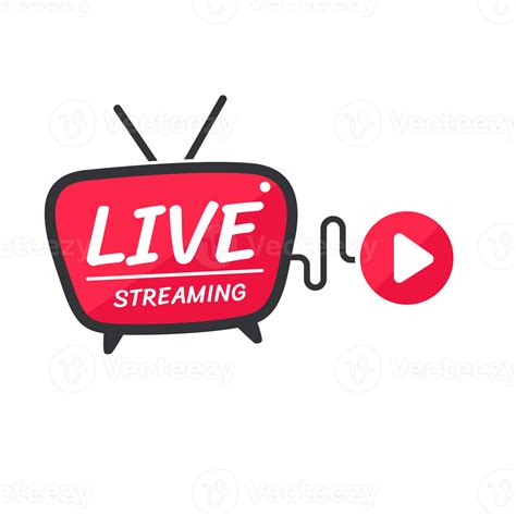 Live Streaming Symbol Set Online Broadcast Icon The Concept Of Live