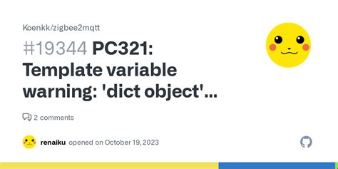Pc321 Template Variable Warning Dict Object Has No Attribute Currentl1 · Issue 19344