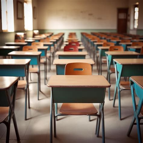 Premium Photo Empty College Classroom In University