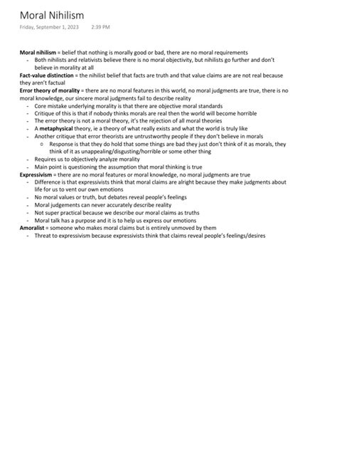 Moral Nihilism Pdf