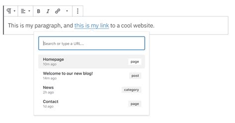 How We Can Approach The Introduction Of A New Link Component Within Gutenberg · Issue 18061