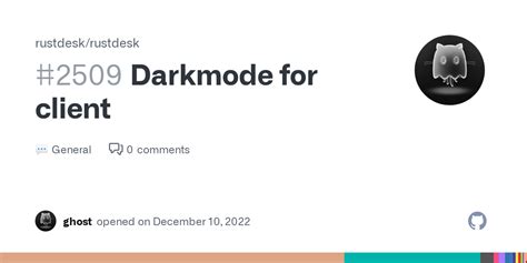 Darkmode For Client Rustdesk Rustdesk Discussion GitHub