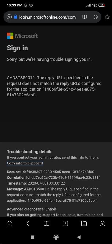 The Reply Url Specified Does Not Match · Issue 94 · Vmurinreact Native Azure Auth · Github