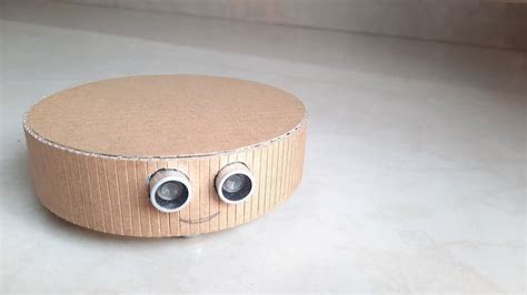 Cardboard Robot Obstacle Avoiding Arduino Nano TB6612FNG N20 Motors Cardboard Robot