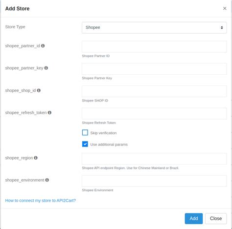 How To Connect Shopee To Api2cart Api2cart Unified Shopping Cart Data Interface