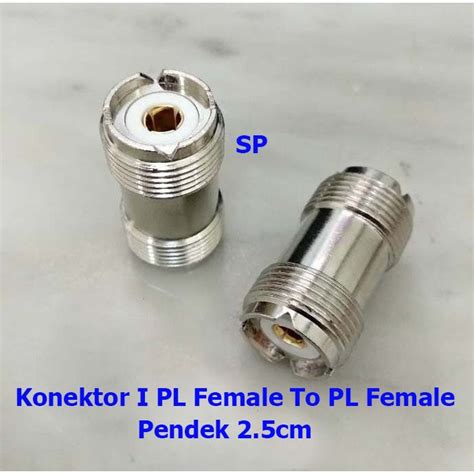 Jual Konektor I PL Female To PL Female Pendek 2 5cm Sambungan Jack Shopee Indonesia