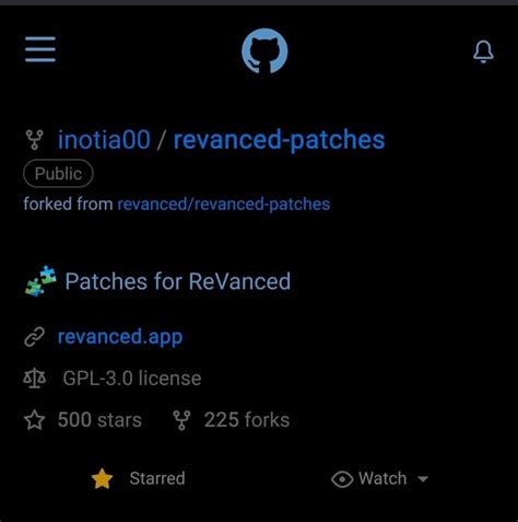 the github repo has reached 500 stars r revancedextended