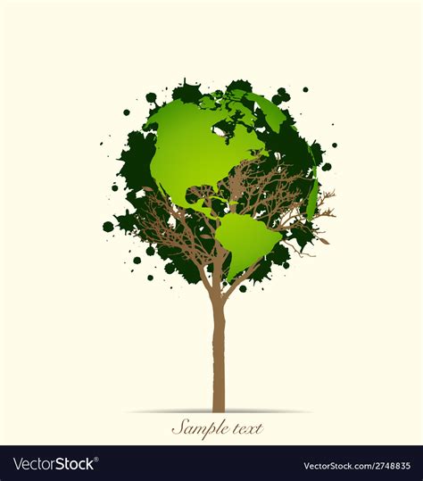 Abstract Tree Royalty Free Vector Image VectorStock