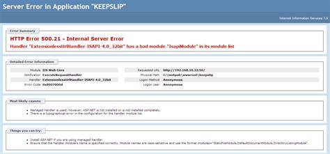 Welcome To Navins Blog Error 50021 Internal Server Error