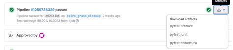 Getting Pytest Tests And Coverage From Commits When Separate Mr