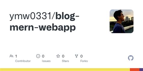 github ymw0331 blog mern webapp