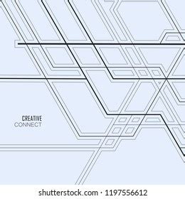 Abstract Geometric Overlap Lines Shapes Design Stock Vector Royalty Free Shutterstock