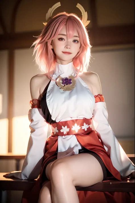 Yae Miko Suit 八重神子服装 Seaart Aiモデル