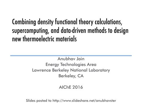 combining density functional theory calculations supercomputing and