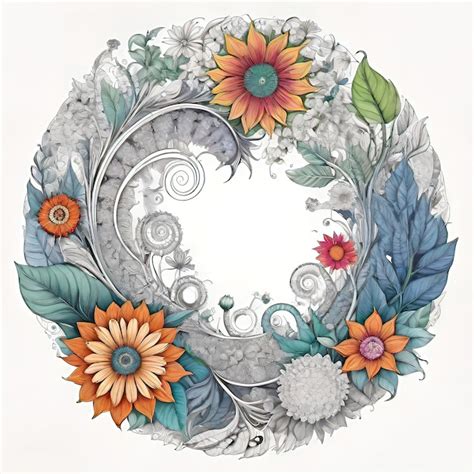 Premium Photo Fibonacci Sequence Circular Spiral Illustration For Adults Beautiful Design And